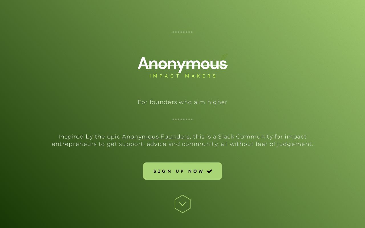 Anonymous Impact Makers